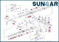China Komatsu Arm Cylinder Seal Kit 7079959620 707-99-59620 For PC270-7 PC270LC-7L PC270LL-7L for sale