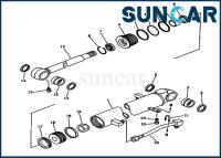 China PC30-6 Komatsu Hydraulic Cylinder 20S-63-02040 Bucket Repair Seal Kit Excavator Replacement Service Kit for sale