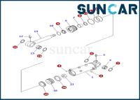 China Blade Lift Cylinder Seal Kit For 707-98-24930 7079824930 Komatsu 8-24930 Komatsu PC30MR-3 PC27MR-3 PC27MR-2 for sale
