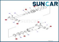China Komatsu Blade Cylinder Sealing Kit 707-98-22180 7079822180 Fits F4EC-1 F5EC-1 F6EC-1 for sale