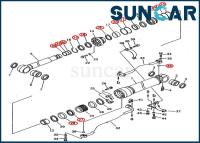 China 707-99-58210 Boom Cylinder Service Seal Kits For PC300-5 PC300LC-5 Overseas Version Komatsu Excavator for sale