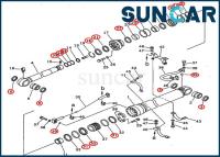 China Arm Oil Seal Kit 707-99-67110 Cylinder Repair Kit 7079967110 Fits Komatsu PC300-5 PC310-5 Heavy Equipment for sale