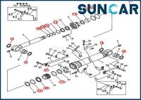 China 707-99-58110 Bucket Cylinder Seal Kit Fits Models PC300LC-5 PC350-6 Komatsu Service Kit for sale