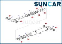China High-quaility  Arm Cylinder Repair Seal Kit For PC27R-8 Komatsu 878000522  Arm Cylinder Service Kit for sale