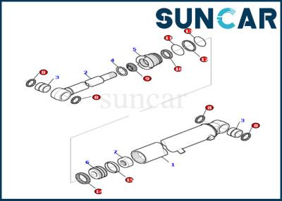 China High-quaility  Arm Cylinder Repair Seal Kit For PC27R-8 Komatsu 878000522  Arm Cylinder Service Kit for sale