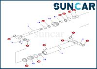 China 707-98-22890 7079822890 Boom Swing Cylinder Service Kit Komatsu Fits PC27MR-3 PC27MR-2 for sale