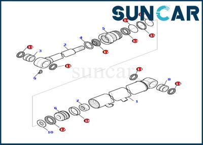 China Bucket Cylinder Sealing Kit 878000523 Komatsu For PC27R-8 High-quality And Best-selling for sale