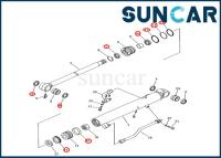 China 707-98-12211 7079812211 Bucket Cylinder Seal Kit Komatsu Fits PC27R-8 PC28UD-2 Komatsu for sale