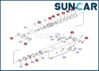 China Komatsu 707-98-24170 7079824170 Boom Cylinder Seal Repair Kit Fits BR200T-1 BR200T-1 BR200T-1A for sale