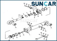 China Arm Seal Kit Hydraulic Cylinder 207-63-66100 2076366100 For PC300-1 PC300LC-2 Excavator Komatsu for sale