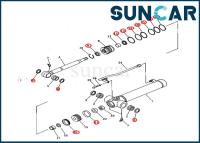 China 7079822080 707-98-22080 Arm Cylinder Repair Seal Kit Komatsu Fits PC28UD-2 PC28UG-2 PC28UU-2 for sale