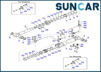 China Komatsu Boom Cylinder Service Kit 707-99-59070 7079959070 Fits PC290LC-10 Boom Cylinder Seal Kit for sale