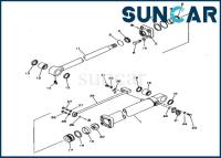 China 207-63-76100 Bucket Repair Seal Kit For Models PC300-1 PC300LC-1 2076376100 Komatsu Cylinder Service Kit for sale