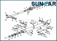 China 207-63-72100 2076372100 Bucket Seal Kit Service Kit For PC300-3 PC300LC-3 Cylinder Assy Komatsu for sale