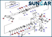 China Boom Seal Repair Kit 707-99-58360 7079958360 PC300LC-6 PC300LC-6 Komatsu Cylinder Sealing Kit for sale