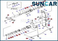 China Excavator Parts 707-99-67095 Arm Cylinder Service Kit For PC300-7 Komatsu Replacement Seal Kit for sale
