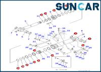 China Bucket Cylinder Seal Repair Kit 707-99-59130 7079959130 Komatsu Fits PC350LC/NLC-8 PC360LC/NLC-10 for sale