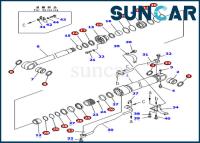 China 707-99-58080 Cylinder Seal Repair Kit Fits PC300LC-7 PC300-8 Overseas Version Komatsu Equipment for sale