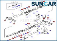 China PC300LC-7 PC360-7 707-99-58030 Komatsu Boom Service Kit Wear Resistance Cylinder Repair Seal Kit for sale