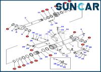 China 707-99-58095 7079958095 Bucket Cylinder Seal Kit For Komatsu PC300-7 Heavy Equipment Service Parts for sale