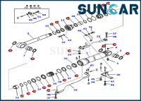 China 707-99-58031 7079958031 Boom Service Kit Cylinder Seal Kit For KOMATSU PC350-8 PC300-8 PC300LC-8 for sale
