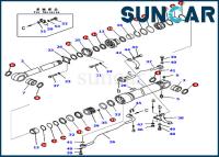 China PC300-8 Komatsu 707-99-59362 Boom Cylinder Repair Kit 7079959362 Hydraulic Replacement Oil Seal Kit for sale