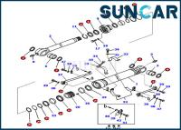 China PC300-8 Inner Parts Komatsu 707-99-58410 Bucket Seal Repair Kit 7079958410 Cylinder Service Kit for sale