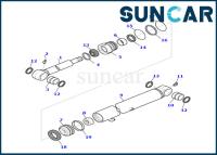 China Bucket Cylinder Seal Kit 878000656 Fits PC35R-8 Komatsu Bucket Cylinder Service Kit for sale
