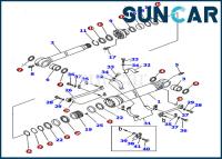 China PC360-8M0 PC390LC-8M0 721-98-01080 Komatsu Bucket Seal Repair Kit Cylinder Oil Seal Kits for sale