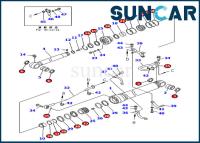 China Komatsu PC300LC-6 707-99-67040 7079967040 Excavator Service Kit Arm Hydraulic Cylinder for sale
