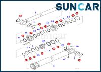 China Boom Cylinder Sealing Kit Komatsu 7219802600 721-98-02600 For PC360LCI-11 PC390LCI-11 for sale