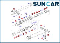 China Komatsu Arm Cylinder Repair Seal Kit 7219801981 721-98-01981 For PC360LCI-11 PC390LCI-11 for sale