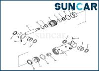 China Blade Cylinder Seal Kit 21X-63-02050 21X6302050 For PC38UU-1 Komatsu Blade Cylinder Repair Kit for sale