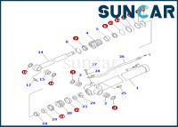 China Arm Cylinder Seal Kit 707-98-25190 7079825190 Komatsu For PC38UU-2 Arm Cylinder Sealing Kit for sale