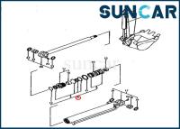 China YM172975-72360 YM17297572360 Bucket Cylinder Seal Kit For Komatsu PC30FR-1 PC30FR-2 for sale