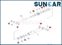 China 707-98-23860 7079823860 Oil And Wear Resist Slide Cylinder Seal Kit Komatsu For PC38UU-3 PC45MR-1 PC45MRX-1 for sale