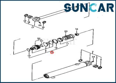 China PC30FR-2 Komatsu YM172422-72950 Arm Seal Kit Service Kit For Hydraulic Cylinder Inner Parts for sale