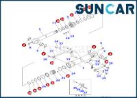China Bucket Cylinder Seal Kit 707-99-66240 7079966240 Komatsu For PC400-7 PC300LL-7E0 PC350LL-7E0 for sale