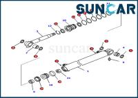 China PC35MR-5 PC35MR-3 707-98-26070 Boom Cylinder Seal Repair Kit Komatsu Sealing Kits for sale