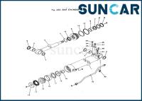 China Arm Cylinder Seal Kit 20T-63-66103 20T6366103 Fits PC40-1 PC40-2 Komatsu Arm Cylinder Service Kit for sale