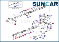 China 707-99-72080 Seal Kit Arm Cylinder Repair Kit Komatsu PC360LC-10 PC390LC-10 Service Kits for sale
