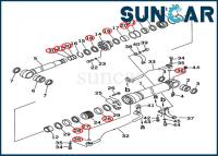 China 707-99-67125 Boom Replacement Cylinder Service Kit 7079967125 PC400-5D PC400-6C Komatsu Seal Kit for sale