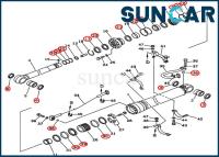 China 707-99-69500 7079969500 Arm Cylinder Seal Repair Kit Fits Overseas Version PC450-6 PC450LC-6 Komatsu for sale