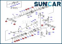 China Arm Repair Kit Hydraulic Cylinder 707-99-69520 For PC400LC-6 PC450LC-6 Komatsu Service Parts for sale