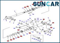 China Excavator Bucket Seal Repair Kit 707-99-67310 PC400-6 PC450-6 Komatsu Cylinder Kits 7079967310 for sale
