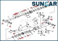 China Arm Sealing Kit 707-99-69505 Hydraulic Cylinder Repair Kits For Heavy Duty Boom Komatsu PC400-6C for sale