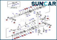 China 707-99-69525 7079969525 Arm Cylinder Service Kit For PC400-6C PC400LC-6Z KOMATSU Heavy Duty Boom for sale