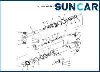 China Boom Cylinder Seal Kit 20T-63-56103 20T6356103 Komatsu Fits PC40-2 Boom Cylinder Sealing Kit for sale