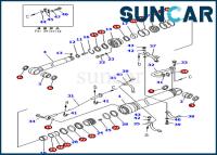 China 707-99-68565 Arm Repair Seal Kit Hydraulic Cylinder Fits For Offset Boom PC400LC-7 PC400-7 Komatsu for sale