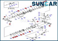 China Excavator Arm Service Kit Parts 707-99-69770 7079969770 For Komatsu PC400-7 PC400LC-7 Hydraulic Cylinder for sale